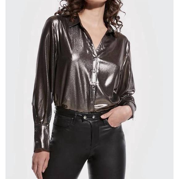 As By Df | Tops | New As By Df Darcey Blouse In Pewter | Poshmark